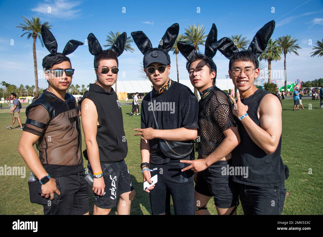 Festival goers attend the Coachella Music & Arts Festival at the Empire ...