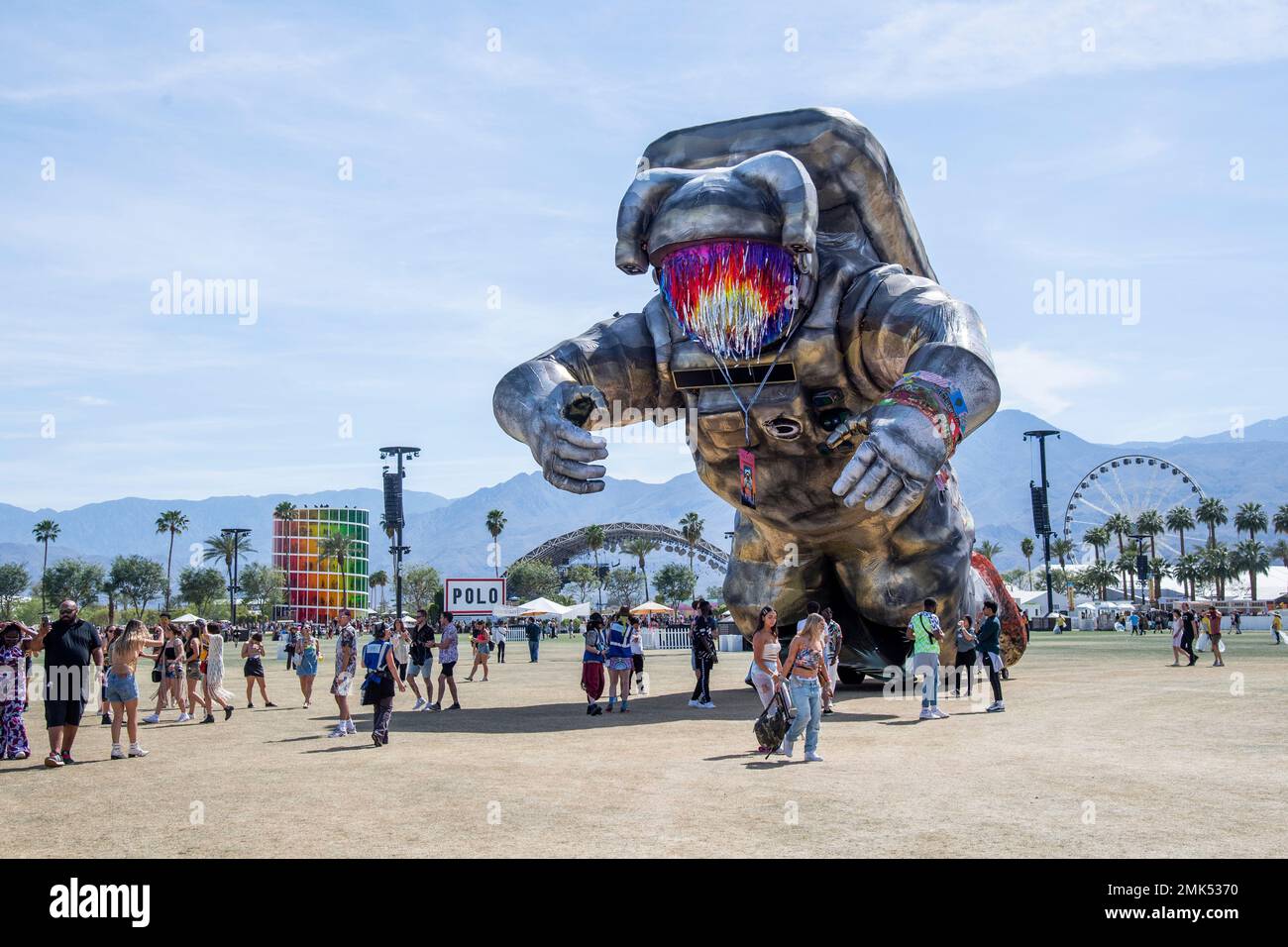 Festival goers attend the Coachella Music & Arts Festival at the Empire ...