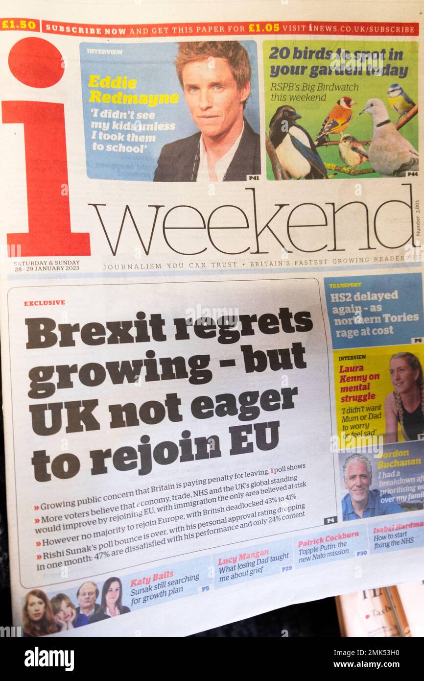 'Brexit regrets growing - but UK not eager to rejoin EU' i weekend ...