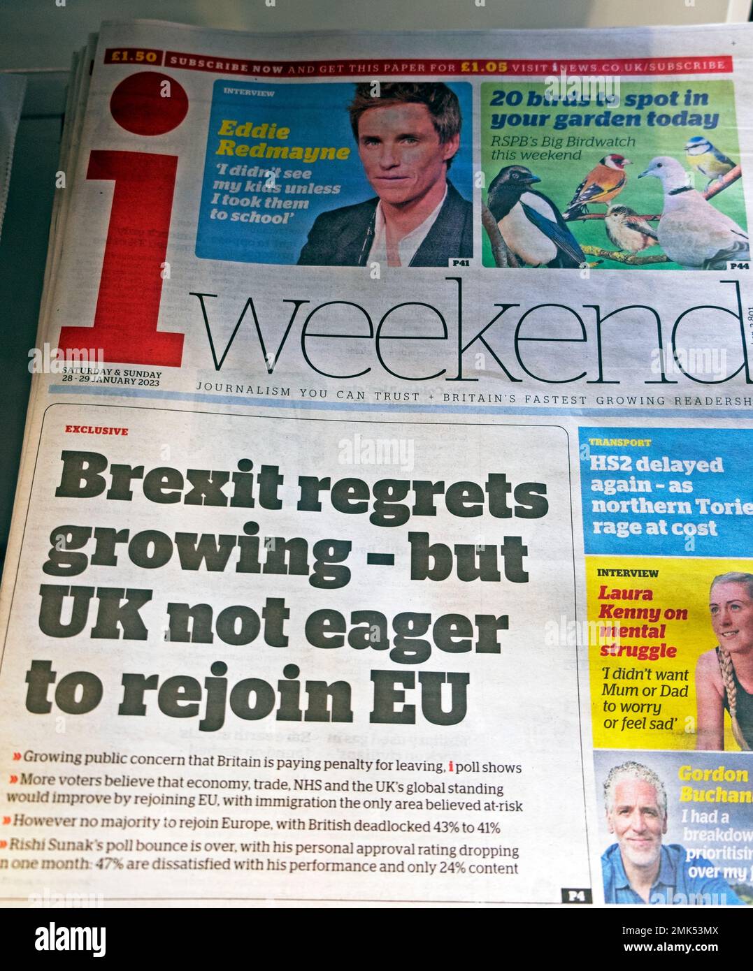 'Brexit regrets growing - but UK not eager to rejoin EU' i weekend ...
