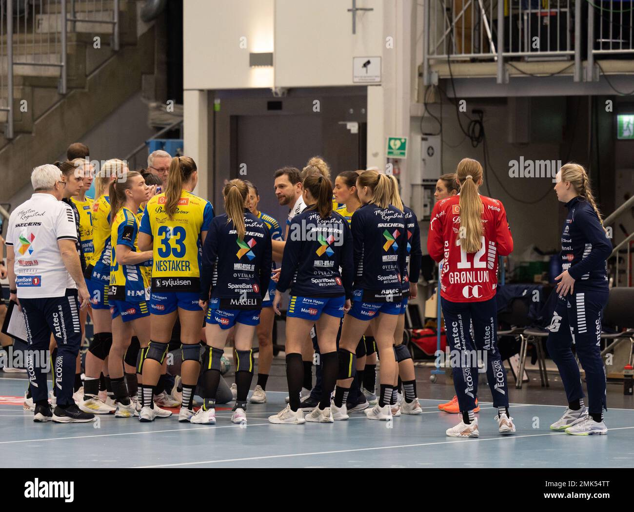 Hamar, Norway. 28th Jan, 2023. Hamar, Norway, January 28th 2023: Team ...