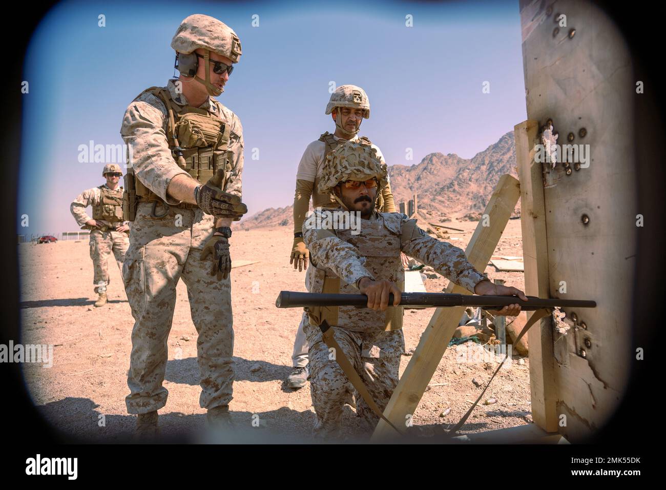 CAMP TITIN, Jordan - U.S. Marine Corps Sgt. Philip Rainard, a combat ...