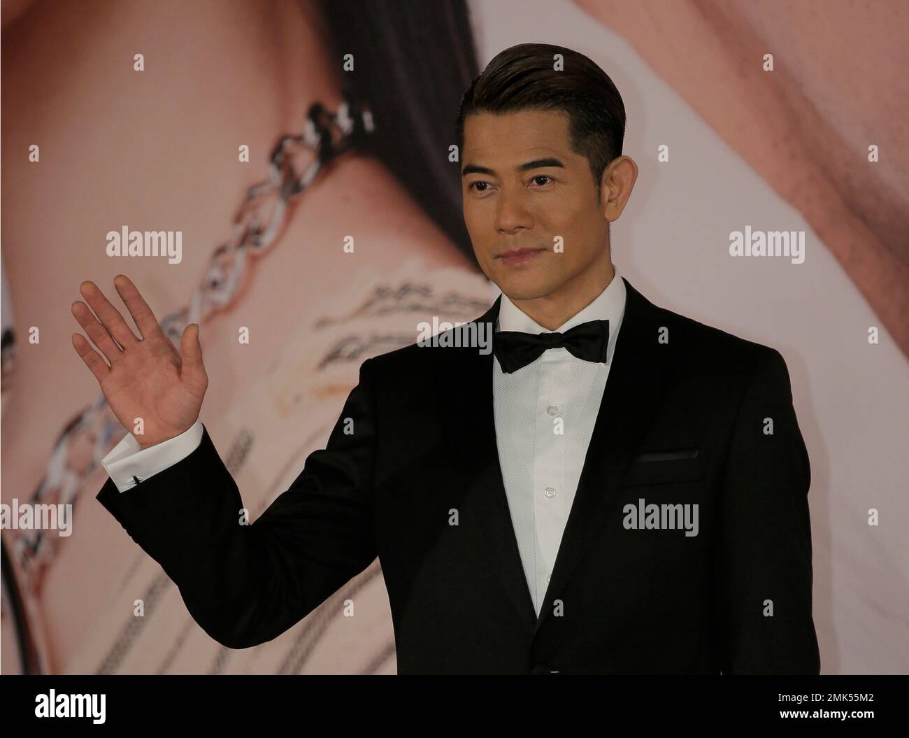 Hong Kong actor Aaron Kwok poses on the red carpet of the Hong Kong ...