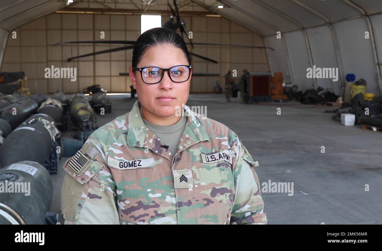 U.S. Army Sgt. Stephanie Gomez, a non-commissioned officer in current ...