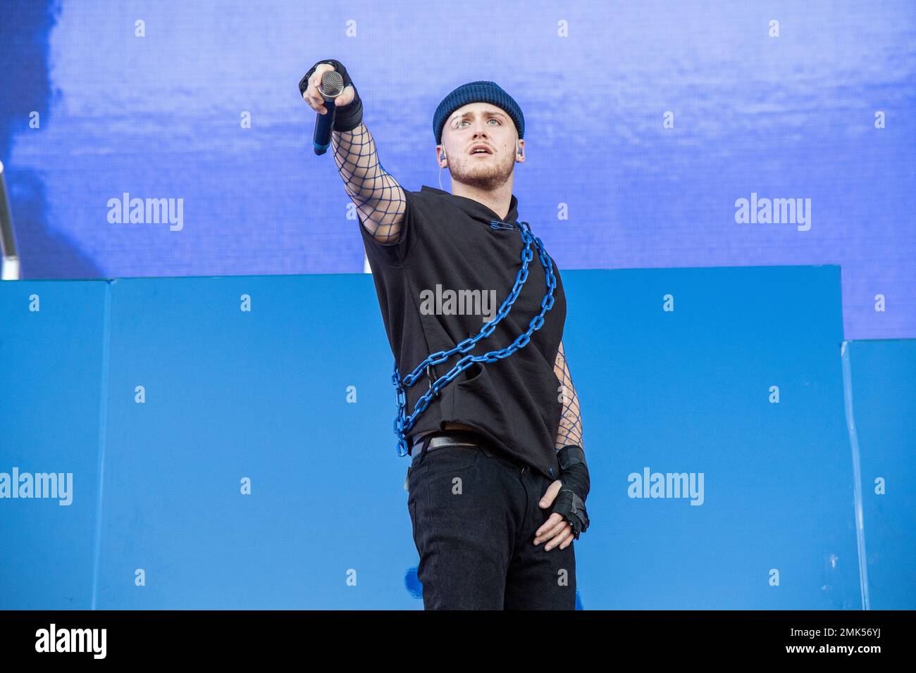 Bazzi performs at the Coachella Music & Arts Festival at the Empire ...