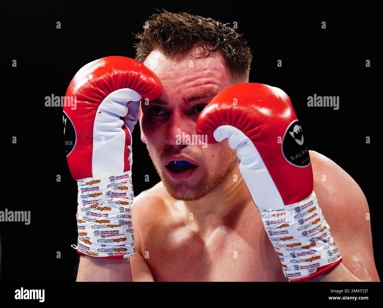 Joe Hardy in action against Joshua Frankham (not pictured) at the OVO ...