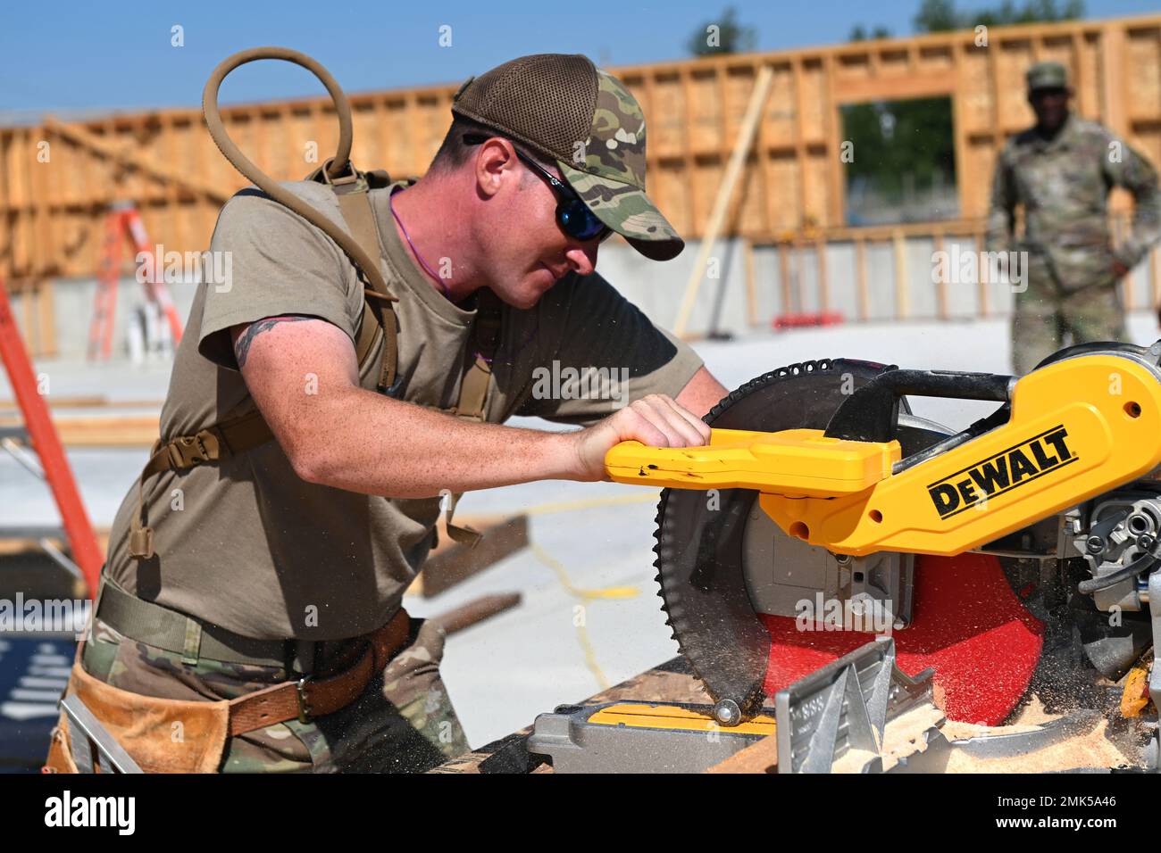U.S. Air Force Staff Sgt. Trey Kizer, assigned to the 169th Civil ...