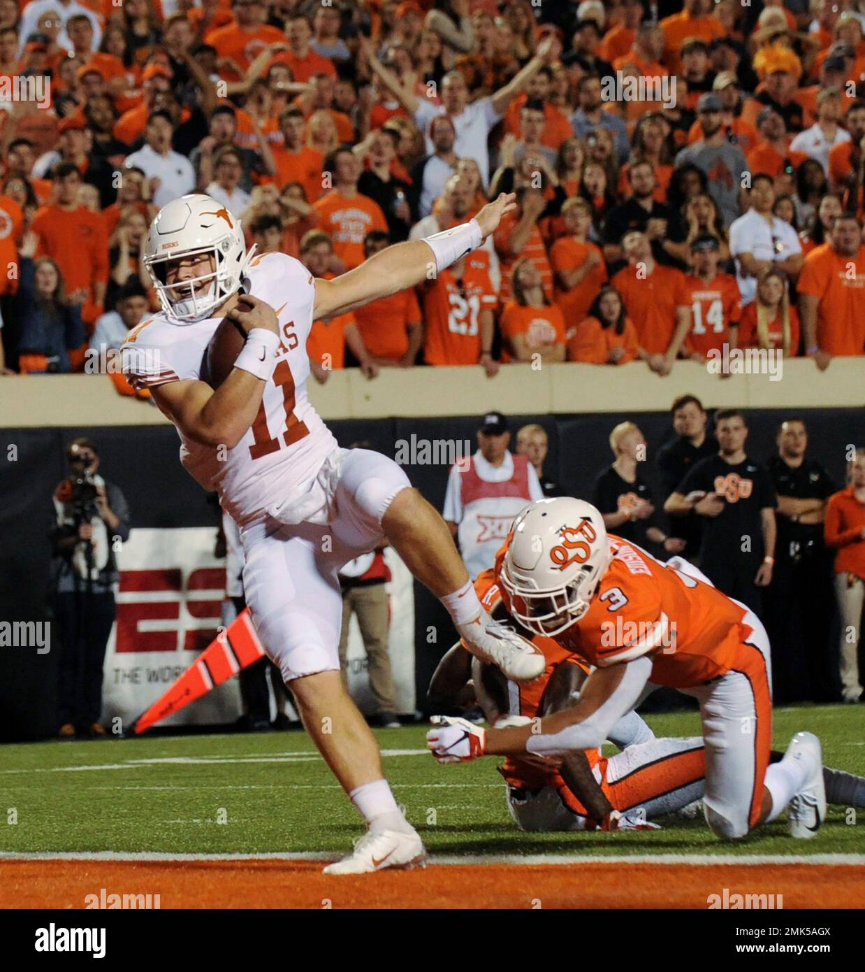 FILE - In this Oct. 27, 2018, file photo, Texas quarterback Sam ...