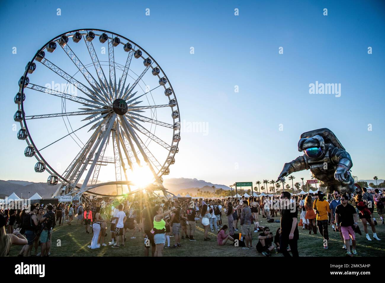 Festival goers attend the Coachella Music & Arts Festival at the Empire ...