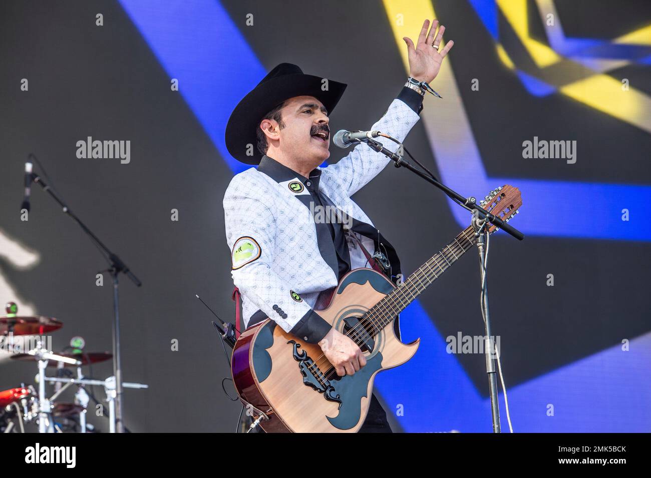 Mario Quintero Lara of Los Tucanes de Tijuana performs the Coachella ...