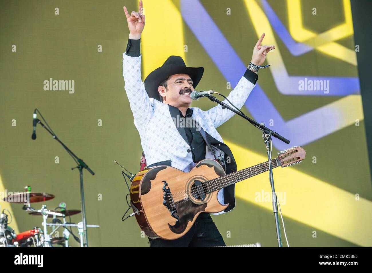 Mario Quintero Lara of Los Tucanes de Tijuana performs the Coachella ...