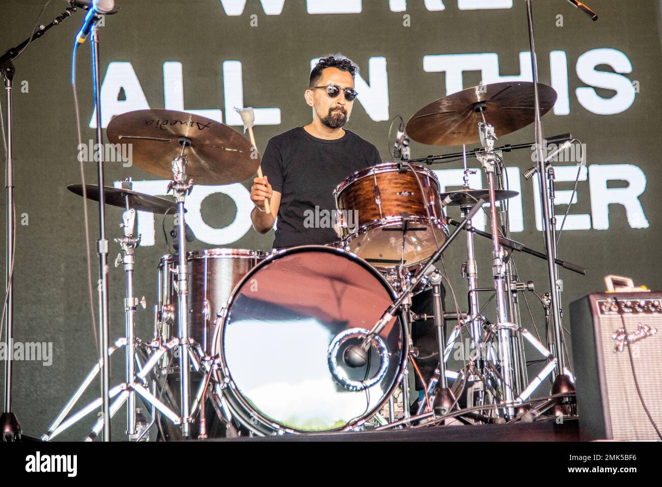 David Jamison of Hurray for the Riff Raff performs at the Coachella ...