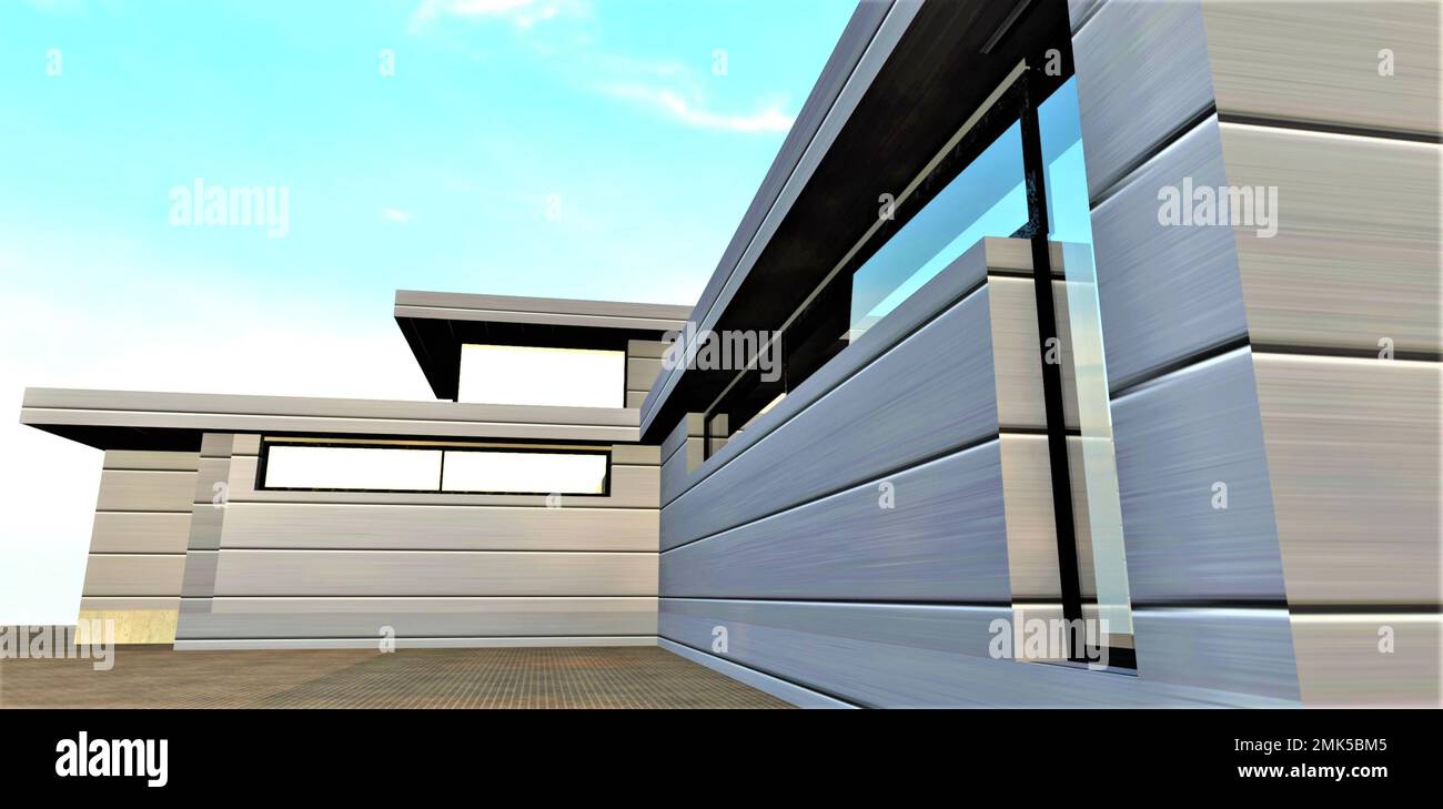 Stunning design of the window with exclusive shape on the aluminium ...