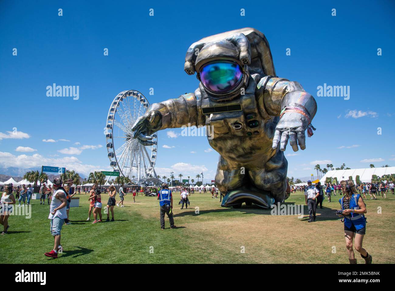 Festival goers attend the Coachella Music & Arts Festival at the Empire ...