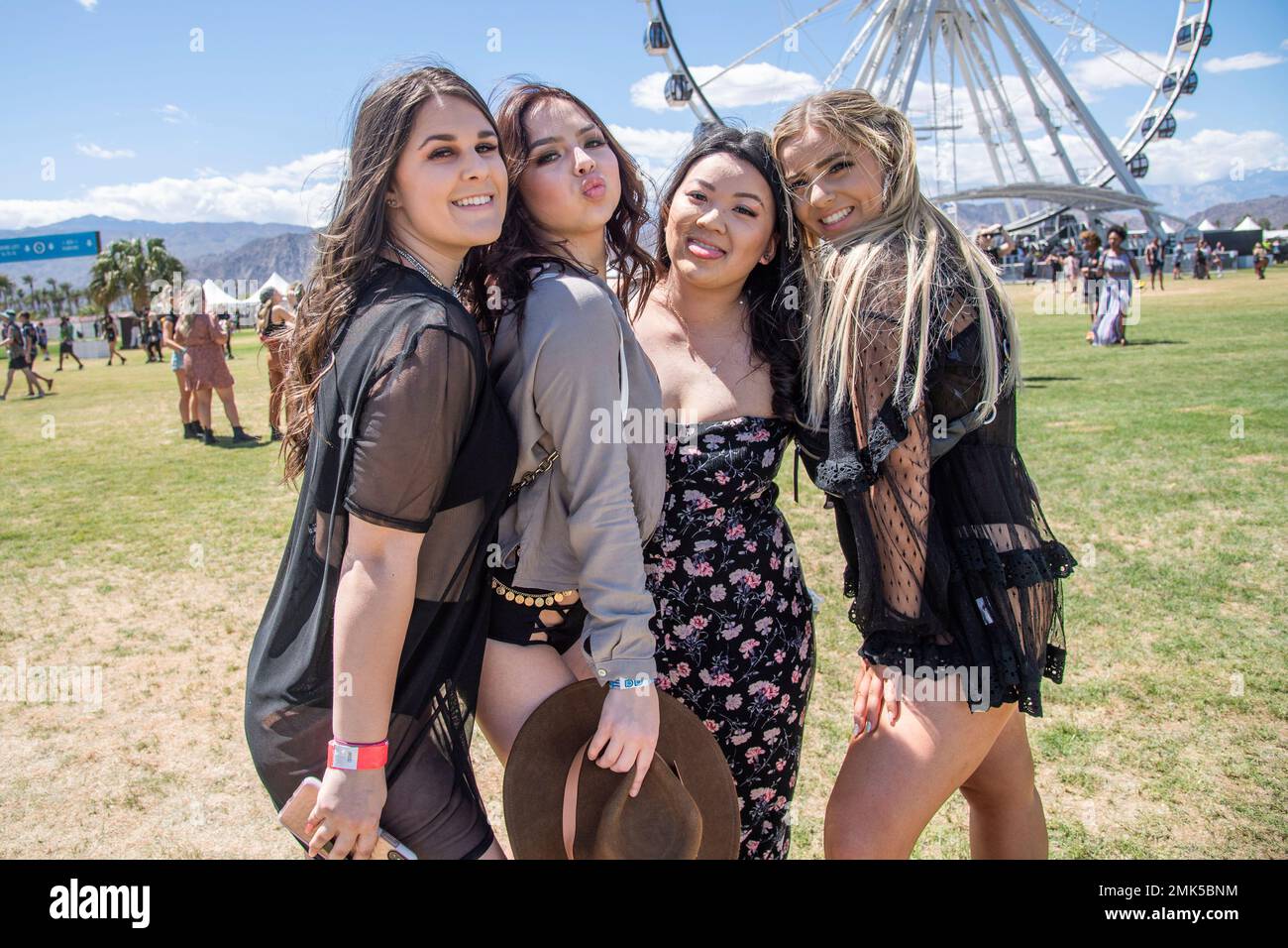 Festival goers attend the Coachella Music & Arts Festival at the Empire ...
