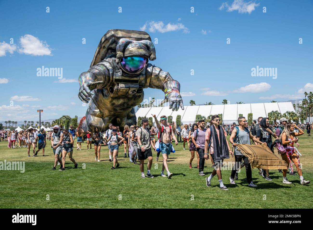 Festival goers attend the Coachella Music & Arts Festival at the Empire ...