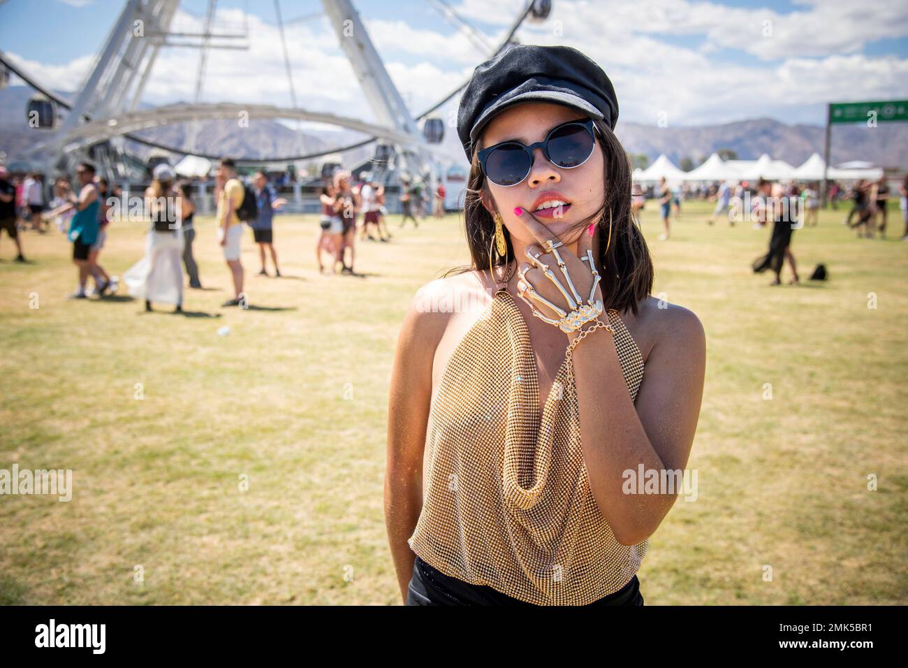 A festival goer attends the Coachella Music & Arts Festival at the ...