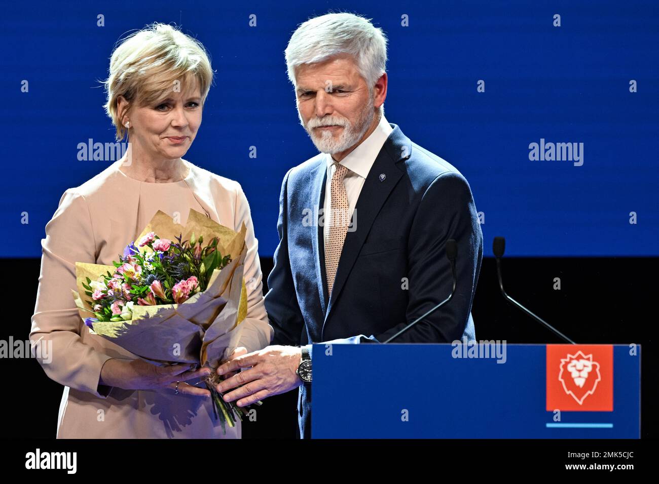 Prague, Czech Republic. 28th Jan, 2023. Presidential candidate Petr ...
