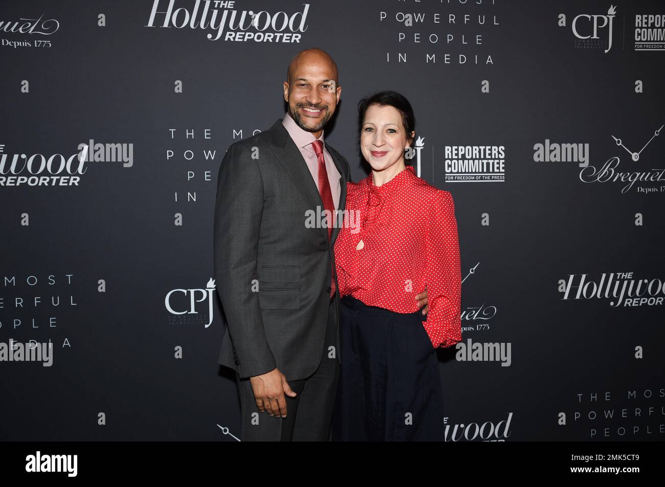 Keegan-Michael Key, left, and wife Elisa Key attend The Hollywood ...