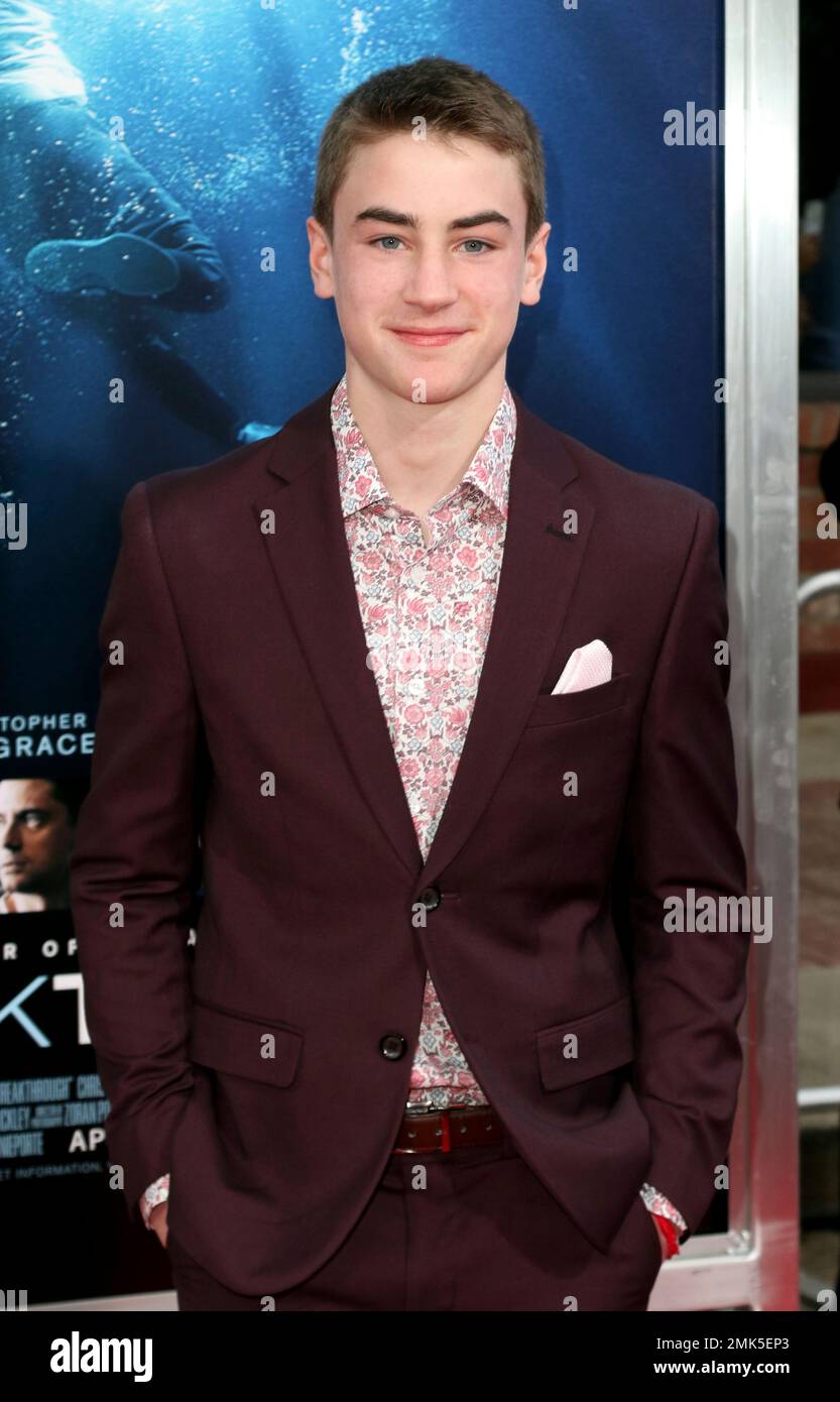 Isaac Kragten arrives at the LA Premiere of "Breakthrough" at the ...