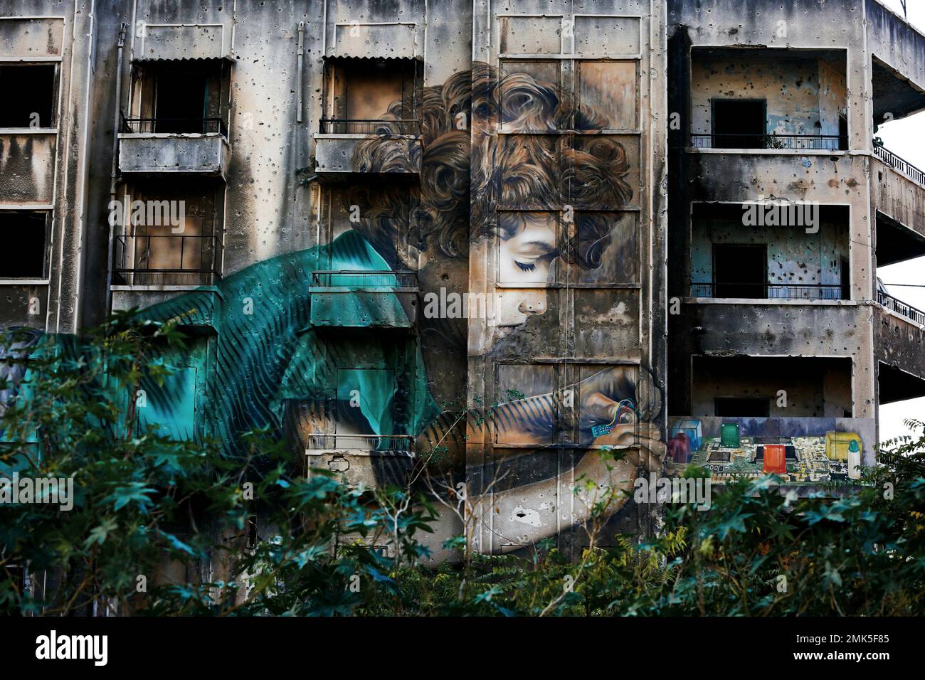In this Nov. 12, 2018, photo, graffiti by Cuban-American artist Jorge ...