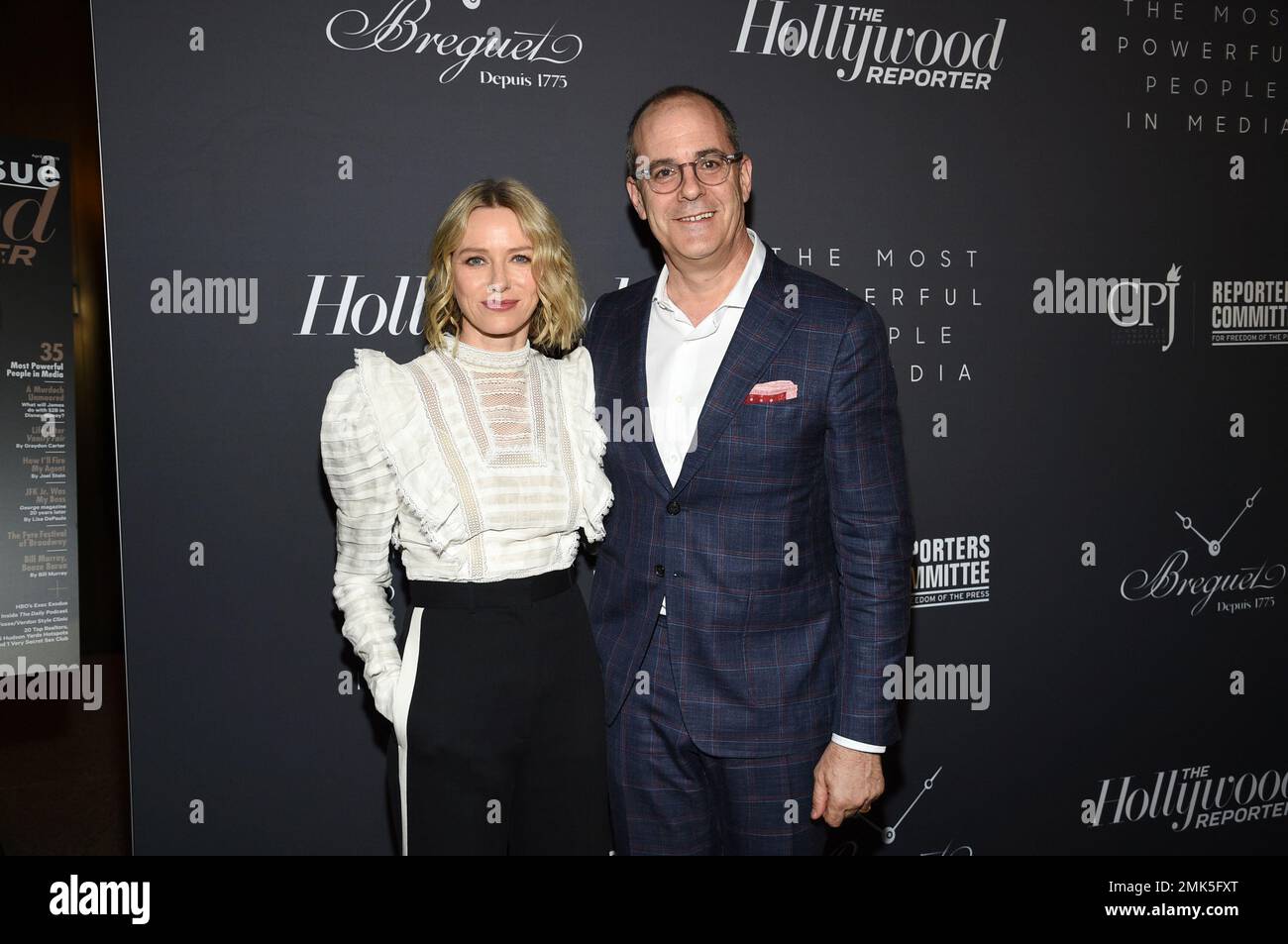 Actress Naomi Watts, left, and chairman and CEO of Showtime Networks ...