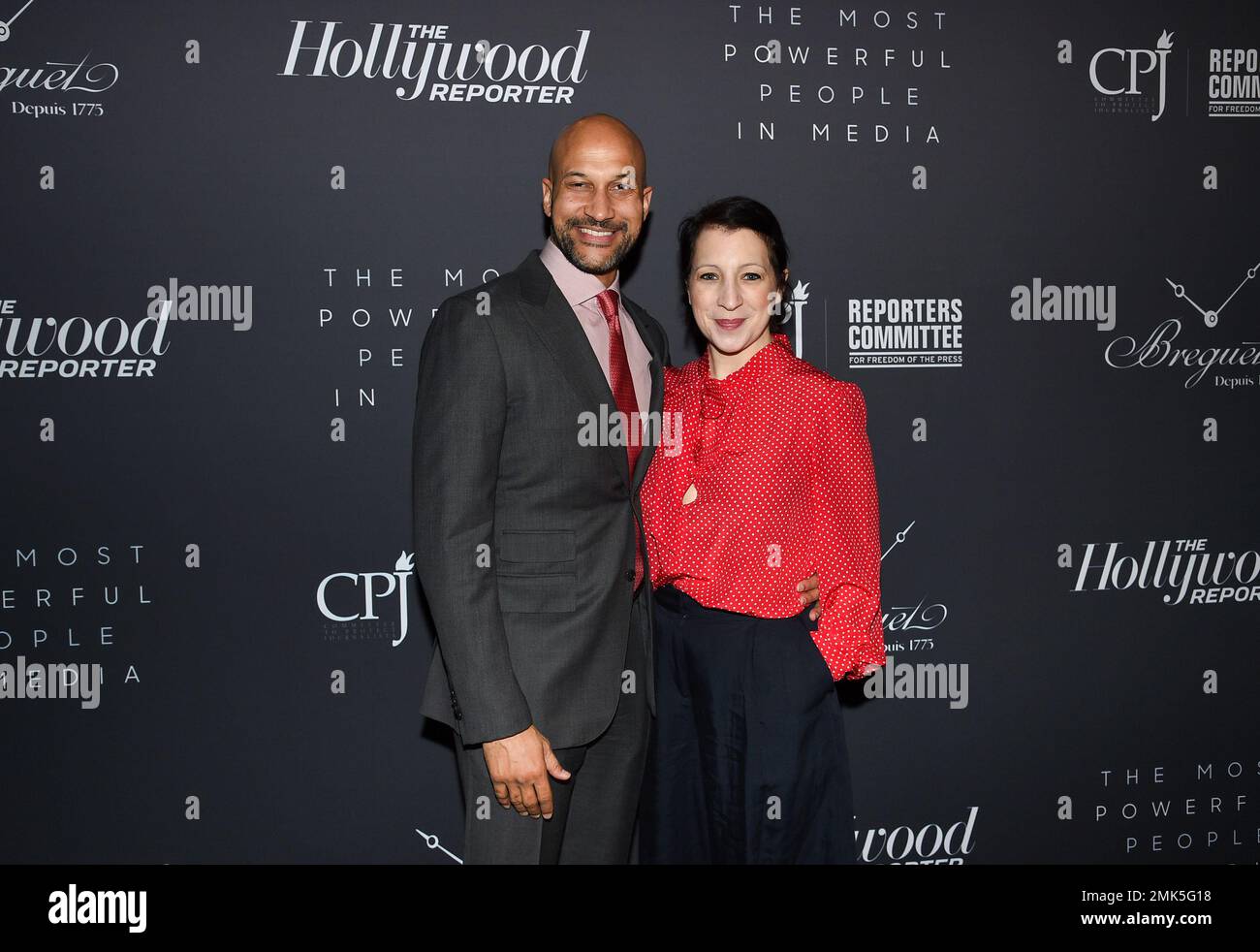 Keegan-Michael Key, left, and wife Elisa Key attend The Hollywood ...