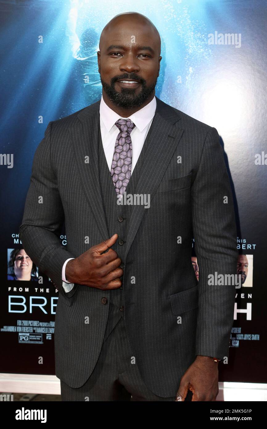 Mike Colter arrives at the LA Premiere of "Breakthrough" at the Regency ...