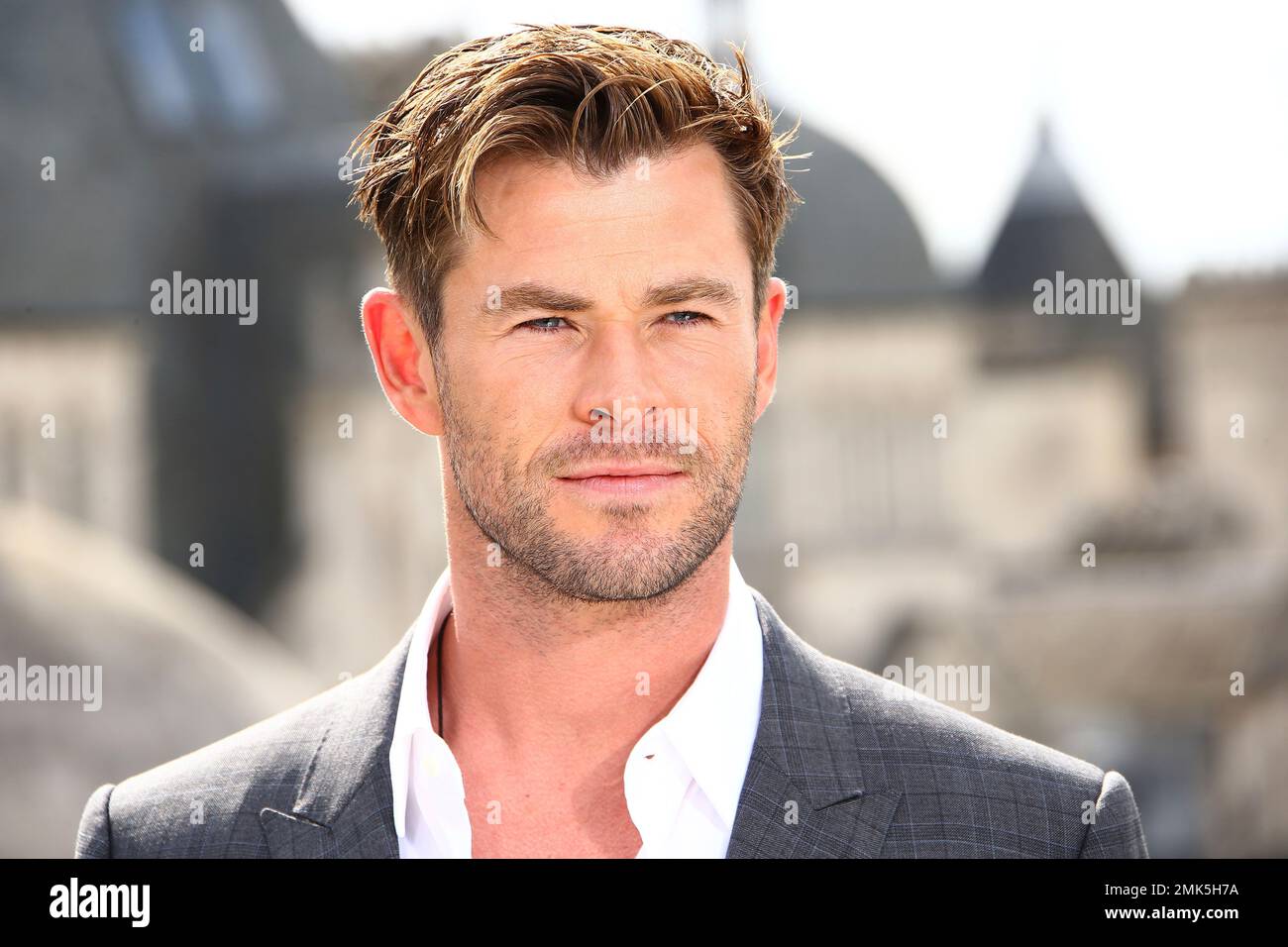 Chris Hemsworth poses for photographers at the photo call for the film ...