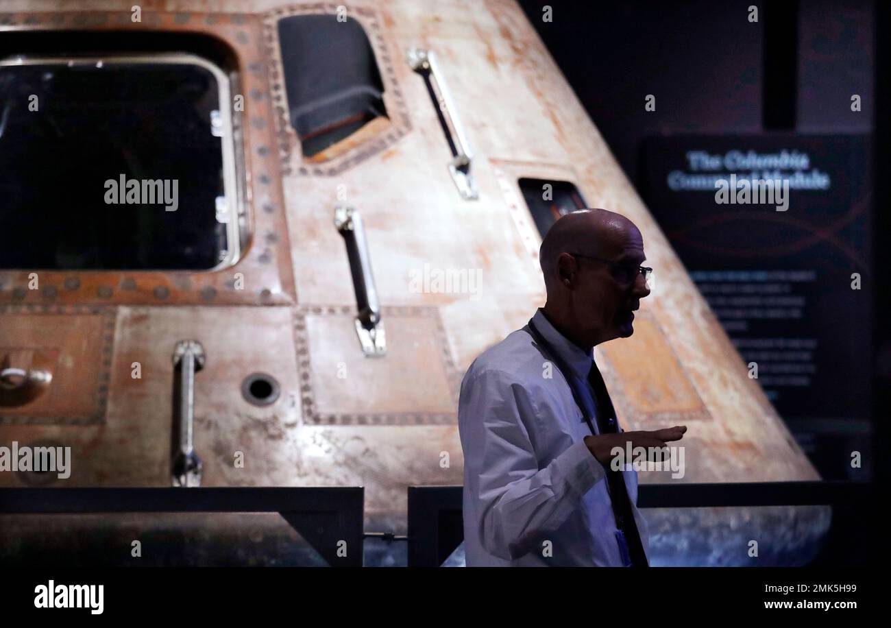 Ted Huetter, Museum of Flight senior public relations manager, stands ...