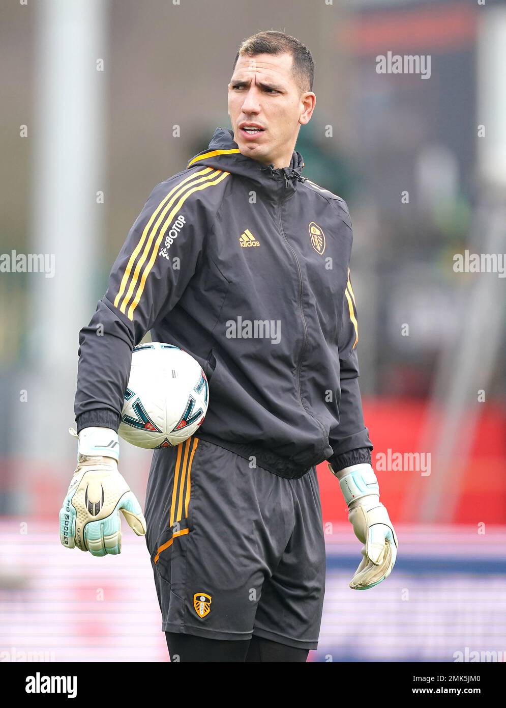 Leeds United goalkeeper Joel Robles before the Emirates FA Cup fourth ...