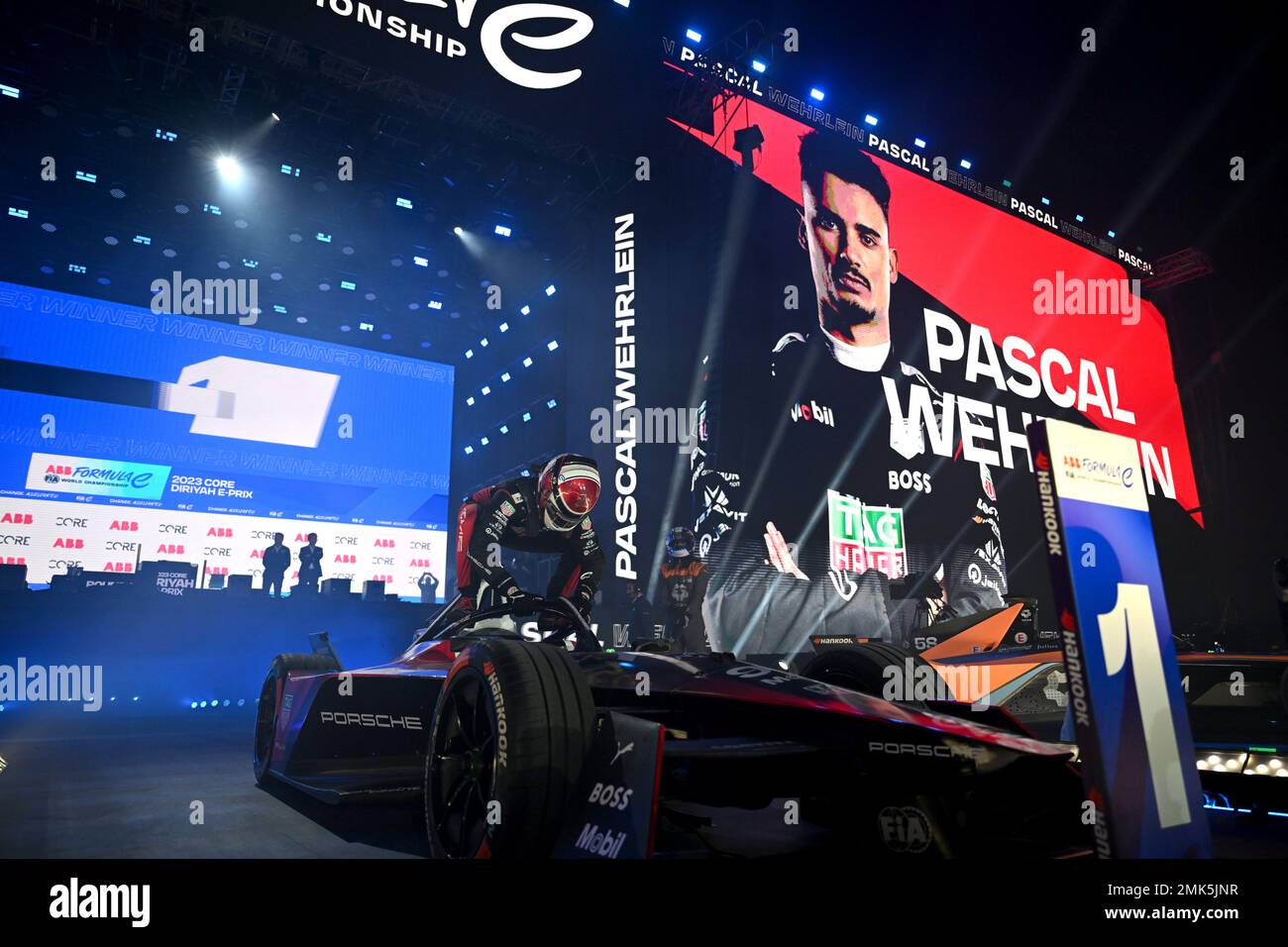 1/28/2023 - Pascal Wehrlein, TAG Heuer Porsche Formula E Team, 1st position, during the Formula ...