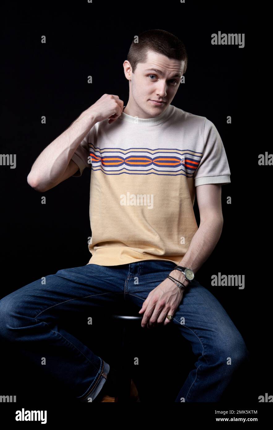 This March 29, 2019 photo shows actor Eugene Simon, who portrayed ...