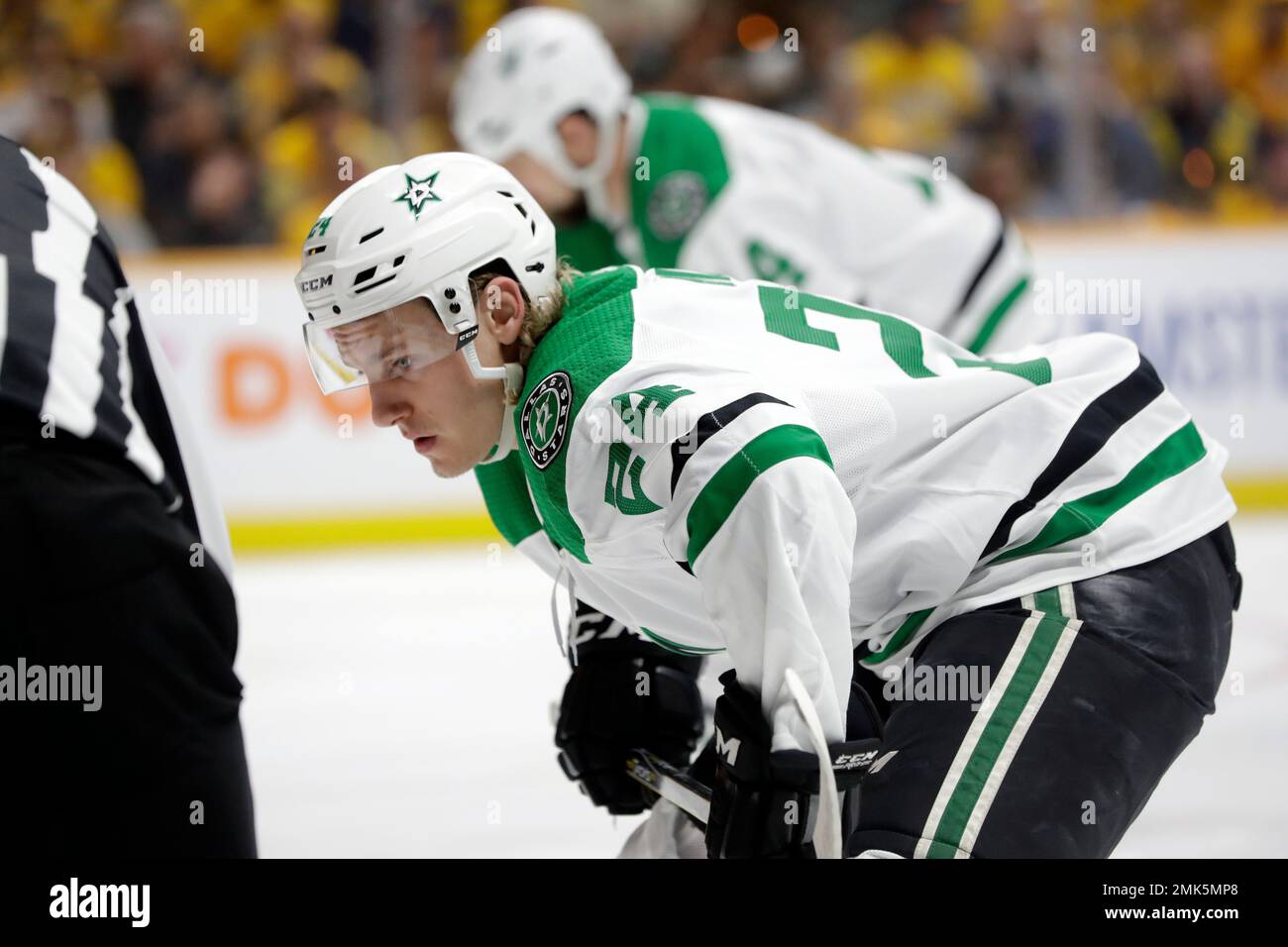 Dallas Stars right wing Roope Hintz (24), of Finland, plays against the ...