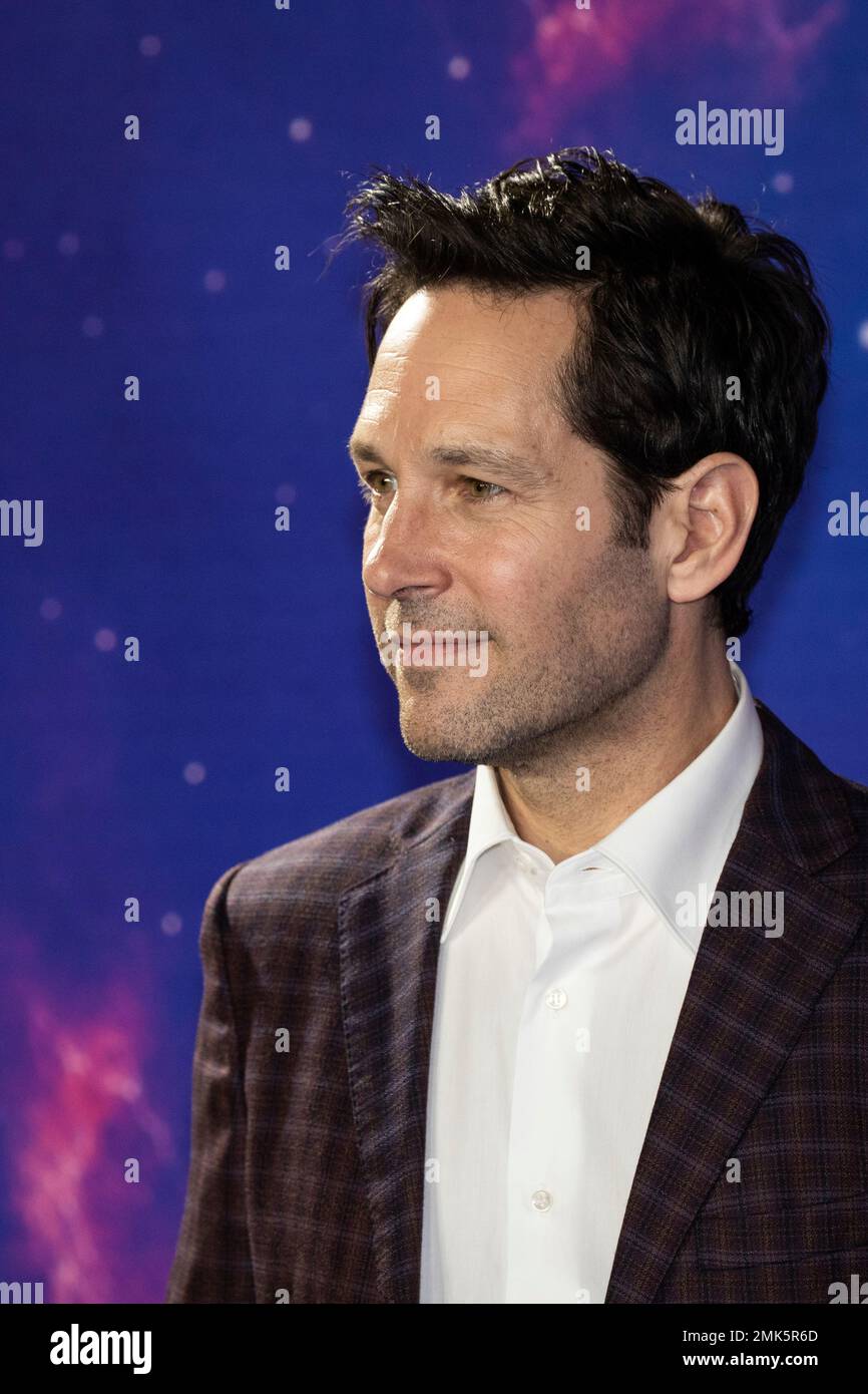 Actor Paul Rudd poses for photographers upon arrival at a fan event for ...