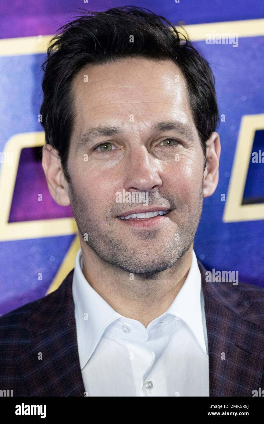 Actor Paul Rudd poses for photographers upon arrival at a fan event for ...