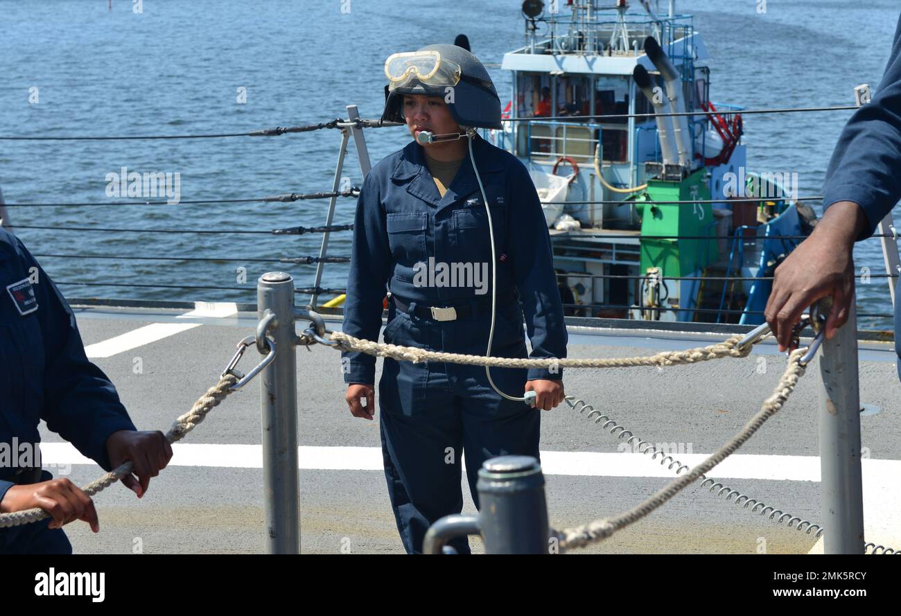 RIO DE JANEIRO (Sept. 6, 2022) Undesignated Seaman Marian Jaca speaks ...