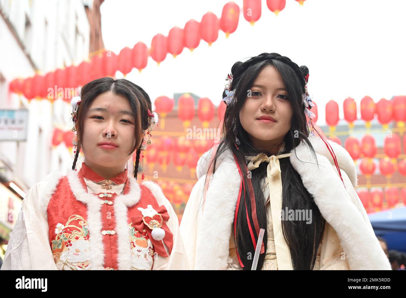 London, UK. 28th Jan, 2023. January 28 2023. London, UK. Two beautiful ...