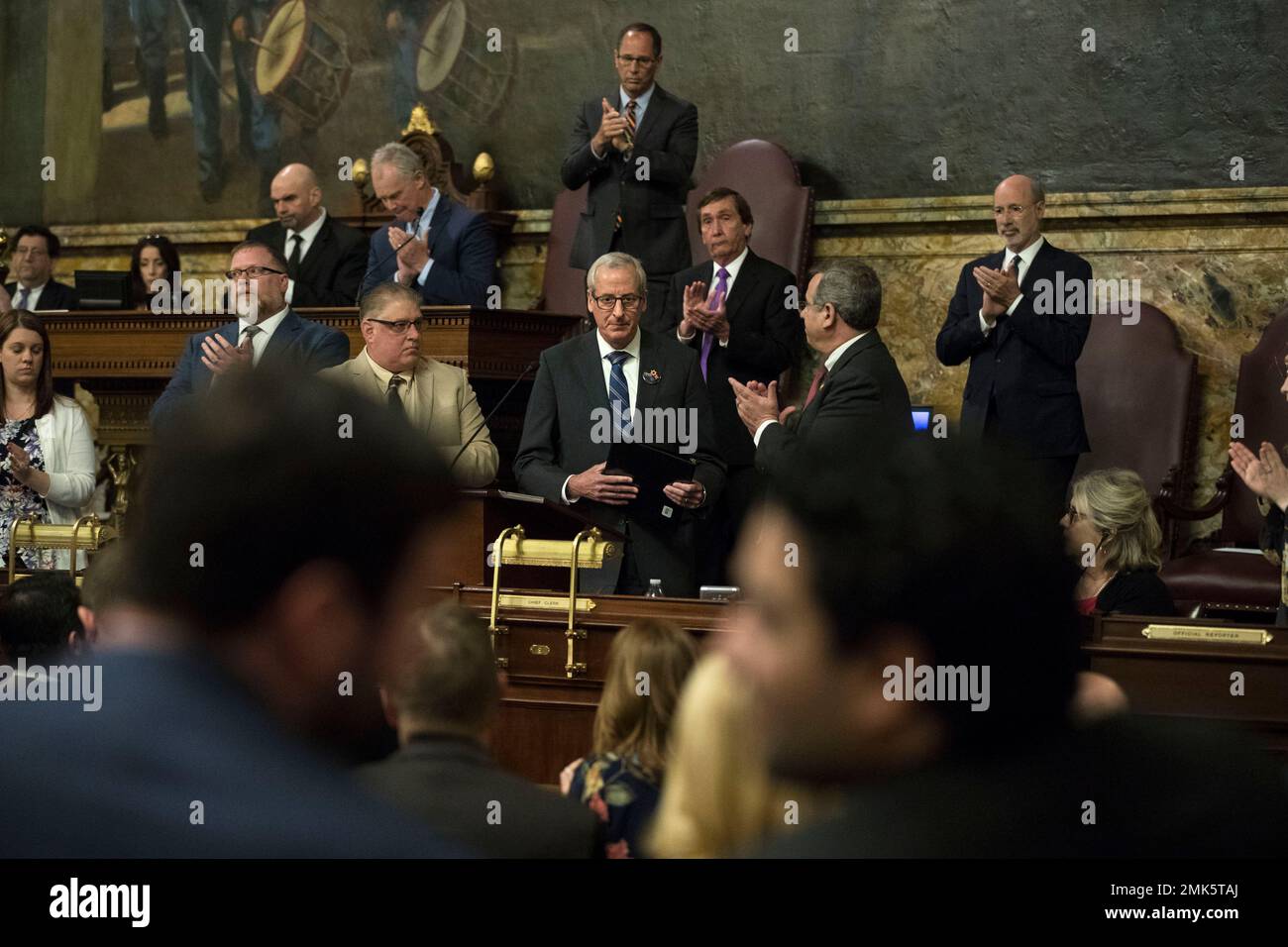 State Rep. Dan Frankel, D-Allegheny receives the applause of joint ...