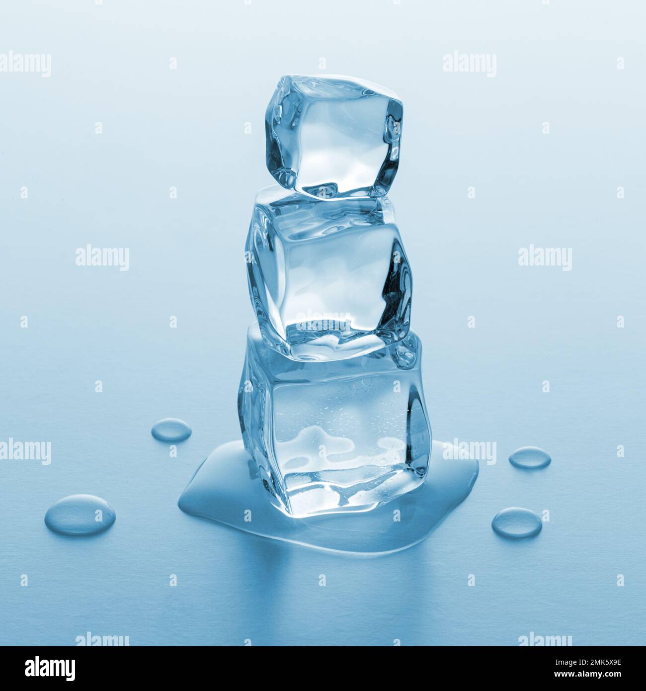 melting ice cube tower Stock Photo - Alamy