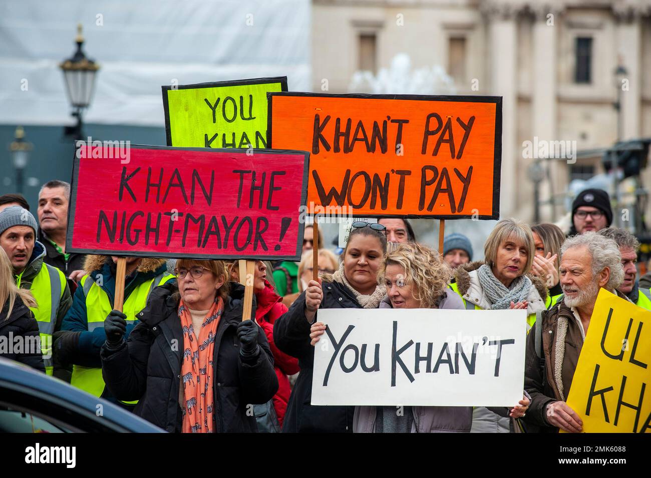 London, UK. 28th Jan, 2023. Anti-ULEZ Ultra Low Emission Zone expansion ...