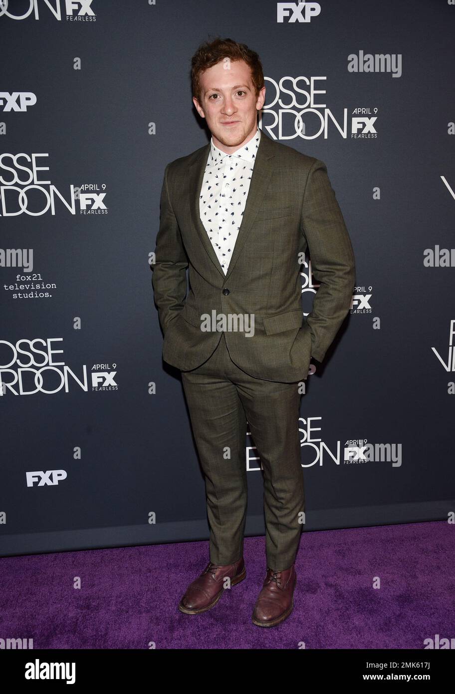 Actor Ethan Slater attends the premiere screening of FX's "Fosse/Verdon ...