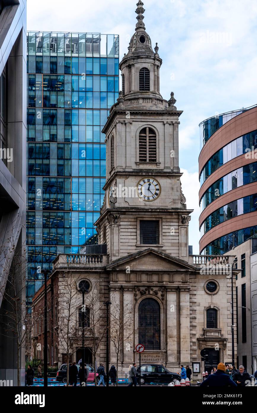 St Botolph Church, Bishopsgate, City of London, London, UK Stock Photo ...
