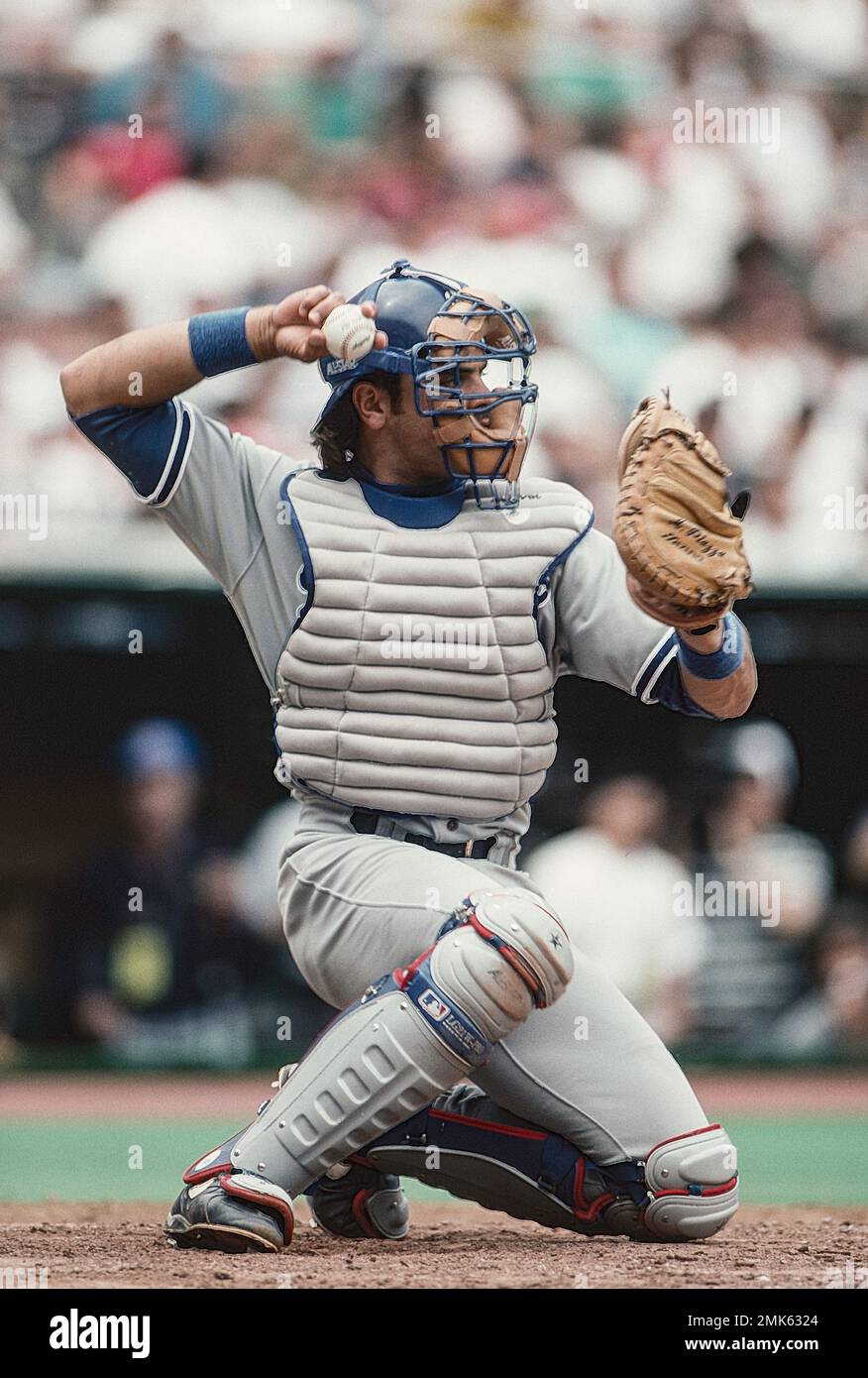 MLB: Mike Piazza. LA Dodgers, 1994 Stock Photo - Alamy