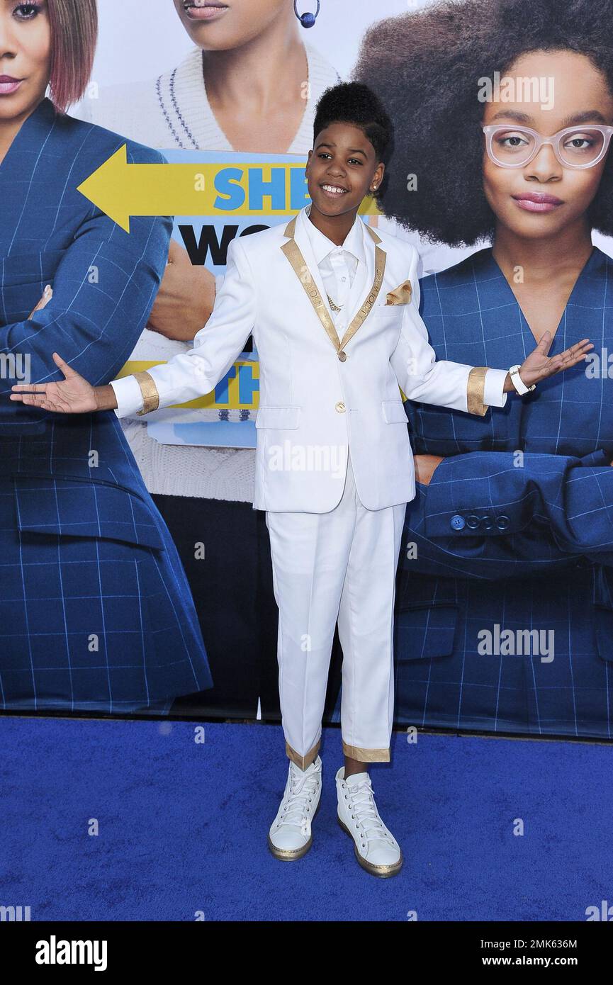 JD McCrary attends the LA premiere of "Little" at the Regency Village ...
