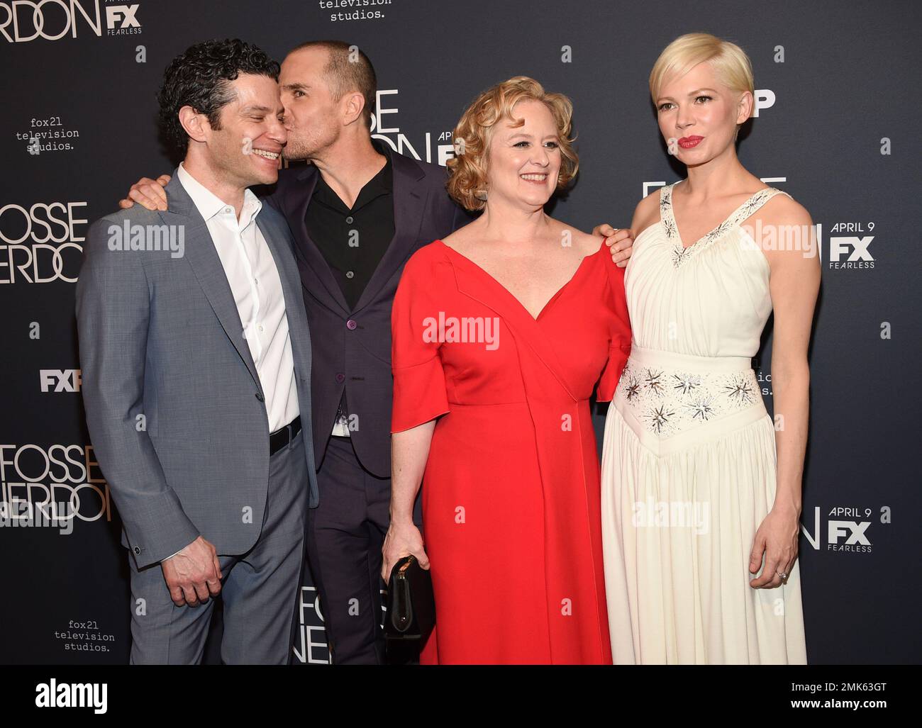 Executive producer/director Thomas Kail, left, actor Sam Rockwell, co ...