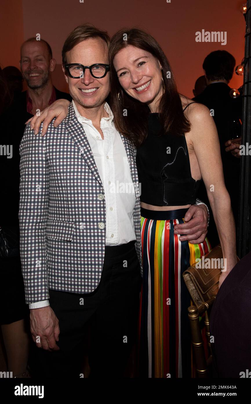 Will Cotton, left, and Rose Dergan, right, attend the Tribeca Ball at ...