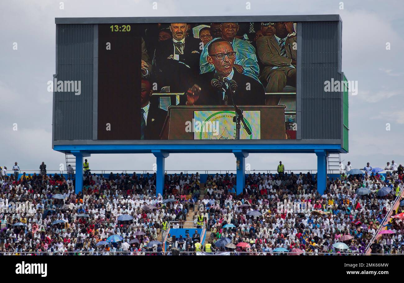 FILE - In this Monday, April 7, 2014 file photo, Rwanda's President ...