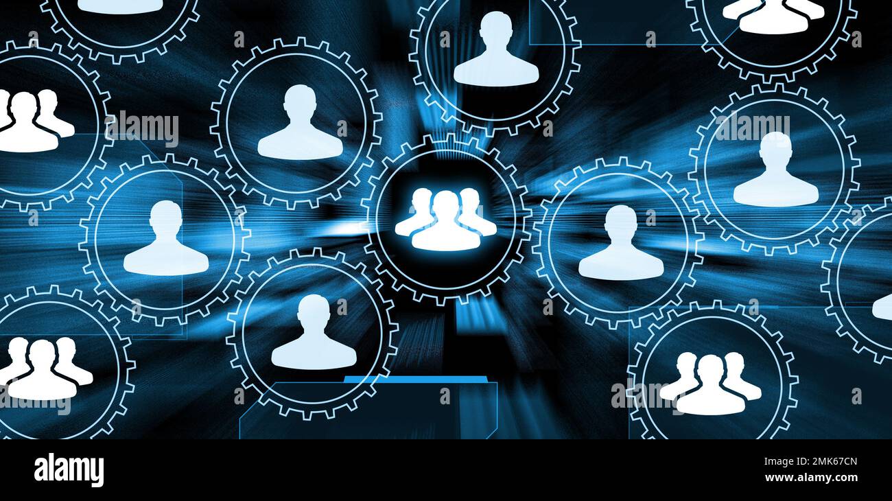 Team work. Coordination of workers. Selection of employees Stock Photo ...