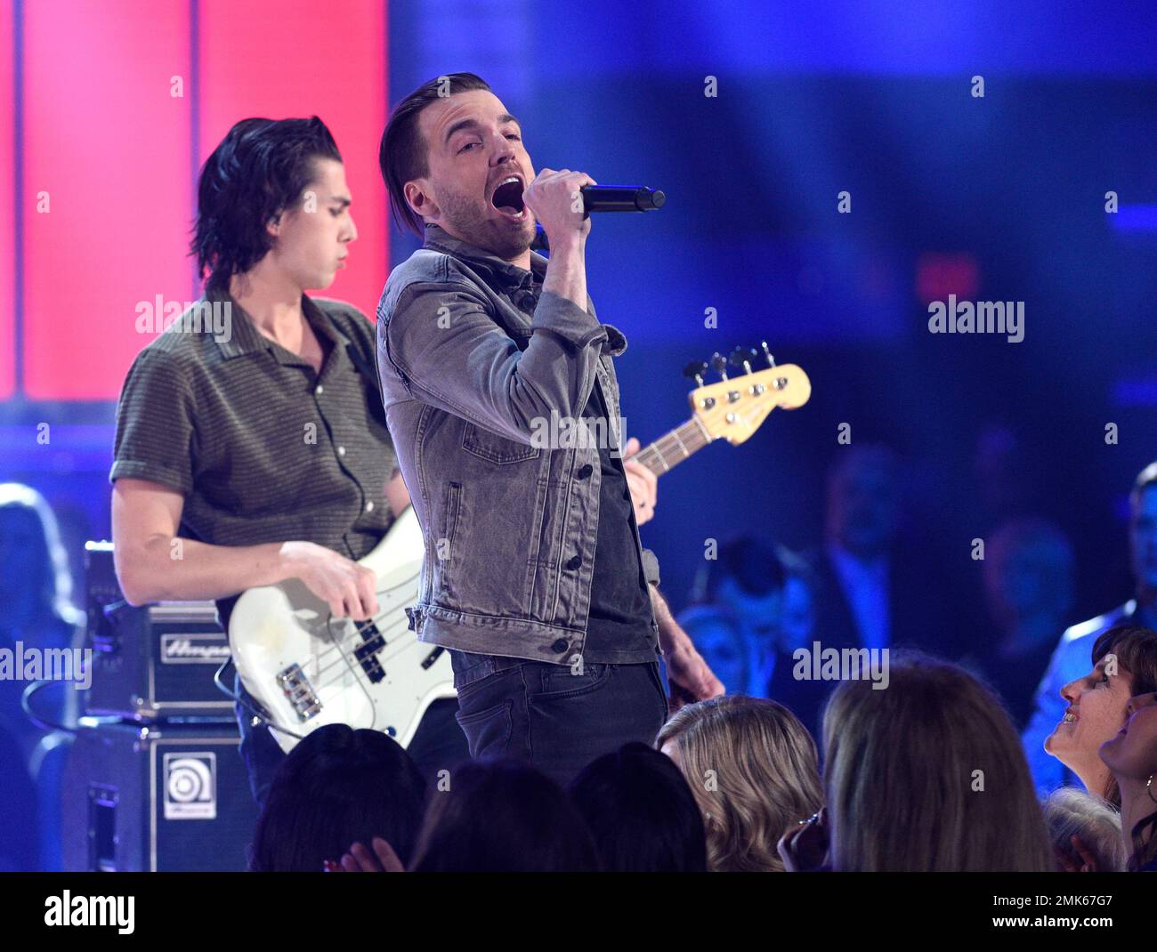 Brandon Lancaster, right, and Chandler Baldwin, of Lanco, perform ...